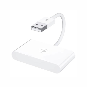 CarPlay Wireless Adapter for iOS - USB, USB-C - White