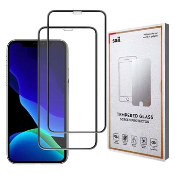 Saii 3D Premium iPhone 11 Tempered Glass Screen Protector - 9H - 2Pcs.