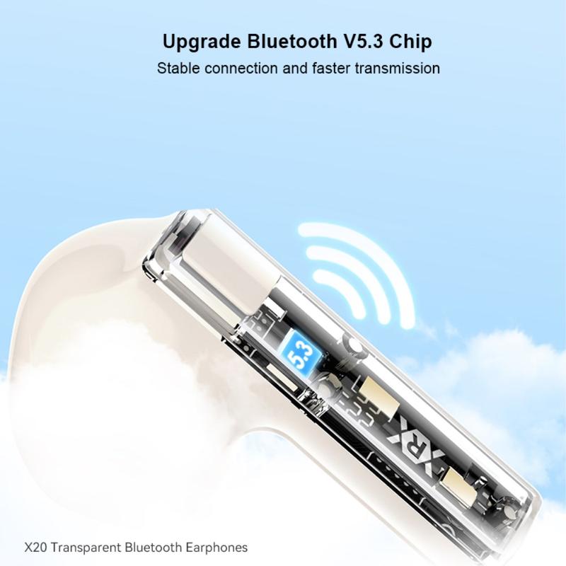 XUNDD X20 Transparent TWS Bluetooth Earphone Wireless Stereo Music ...