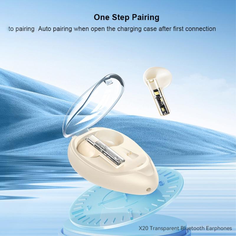 XUNDD X20 Transparent TWS Bluetooth Earphone Wireless Stereo Music ...